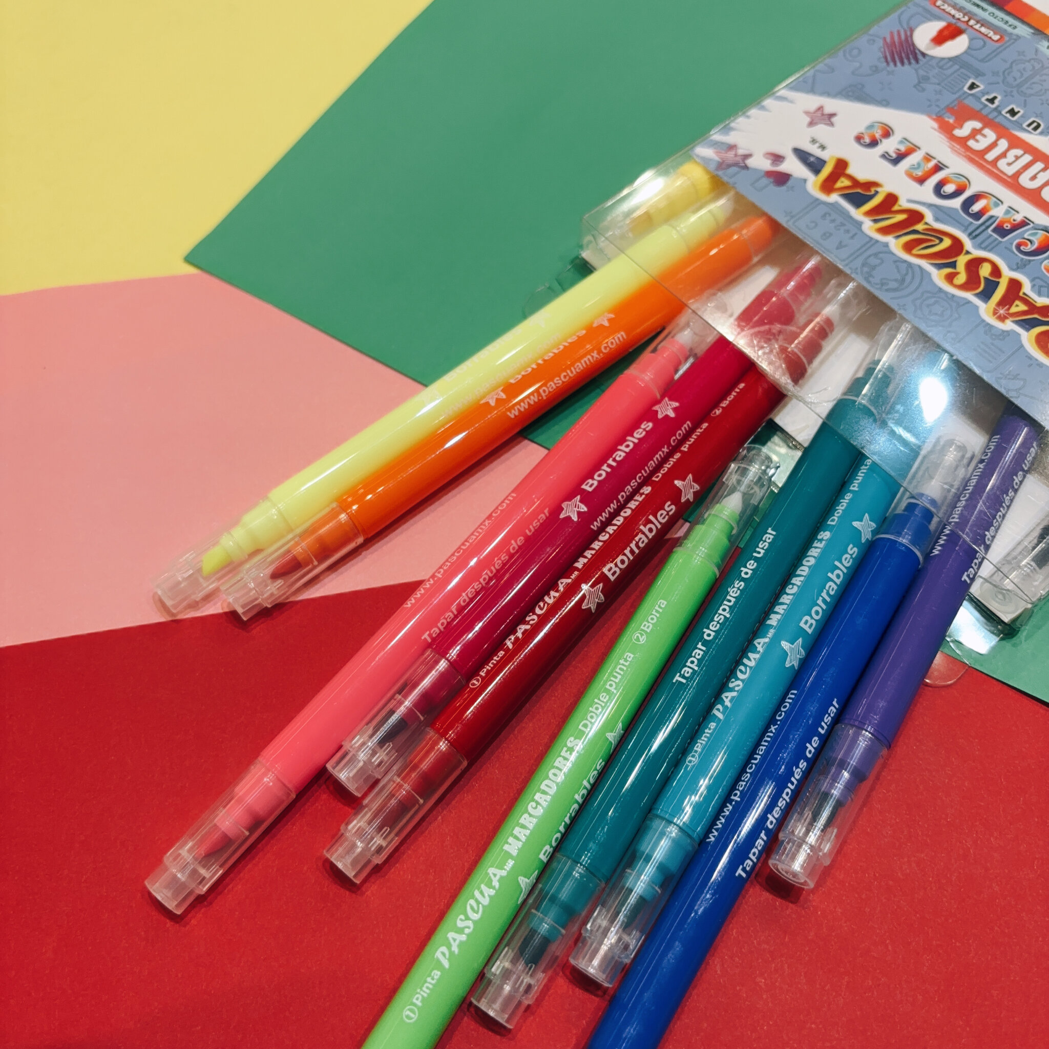 Marcadores Borrables Doble Punta – Creaciones Pascua