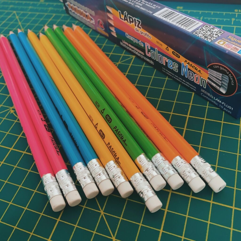 Lápiz de Grafito Neón HB #2 – Creaciones Pascua