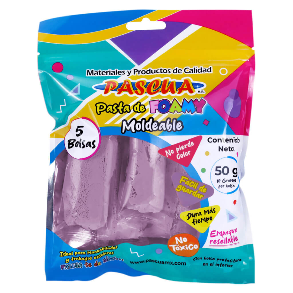 Pasta de Foamy Moldeable Bolsa Macarron ( 50 g ) – Creaciones Pascua