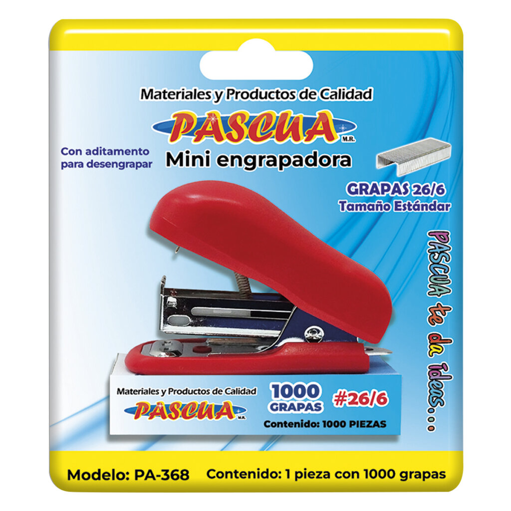 Mini Engrapadora Chica con Grapas – Creaciones Pascua
