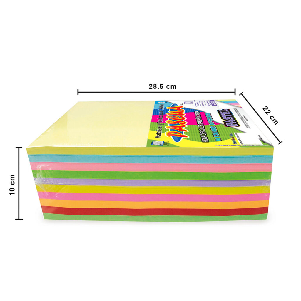 Hoja de Colores Surtidos Tamaño Carta con Mil Piezas – Creaciones Pascua