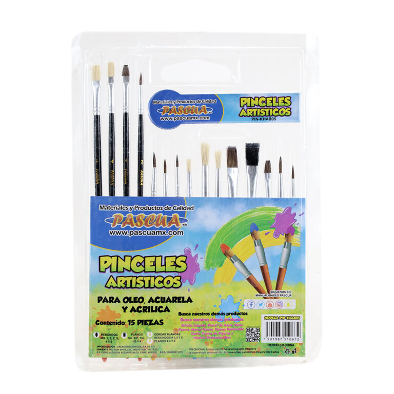 Kits de Pinceles Artísticos – Creaciones Pascua