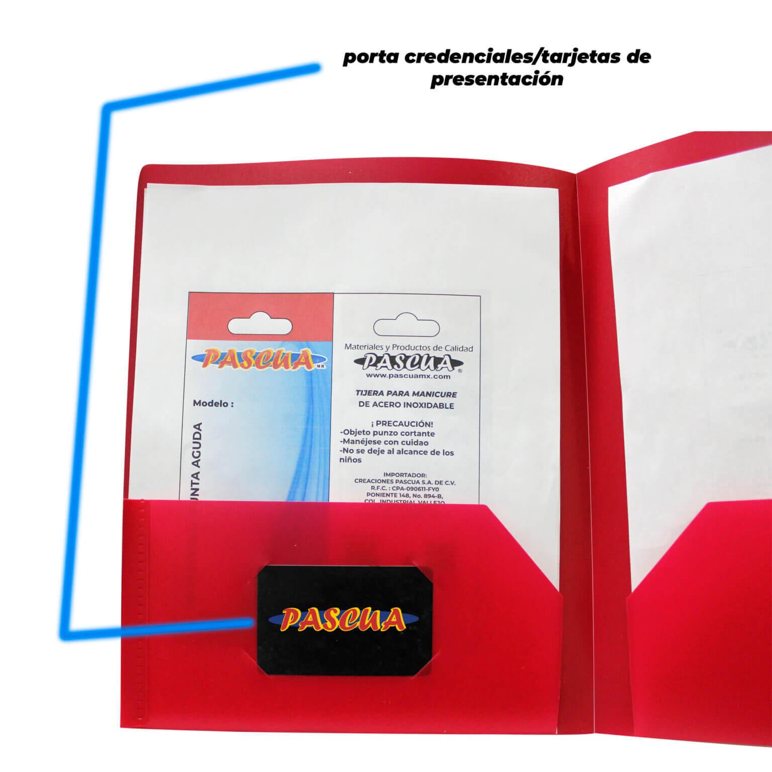 Folder de Plástico de Presentación – Creaciones Pascua