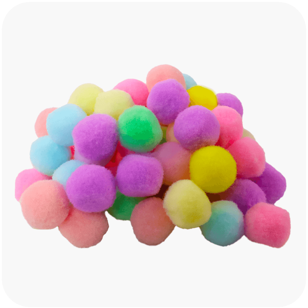 Pompones Colores Surtidos – Creaciones Pascua